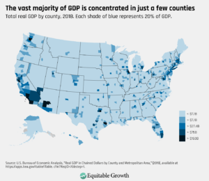 New measure of county-level GDP gives insight into local-level U.S ...